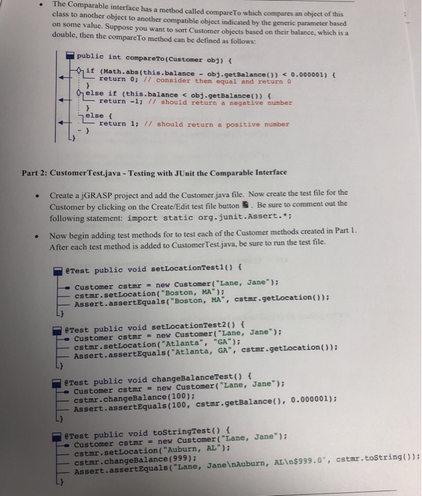 Solved Directions: Don't forget to add your Javadoc comments | Chegg.com