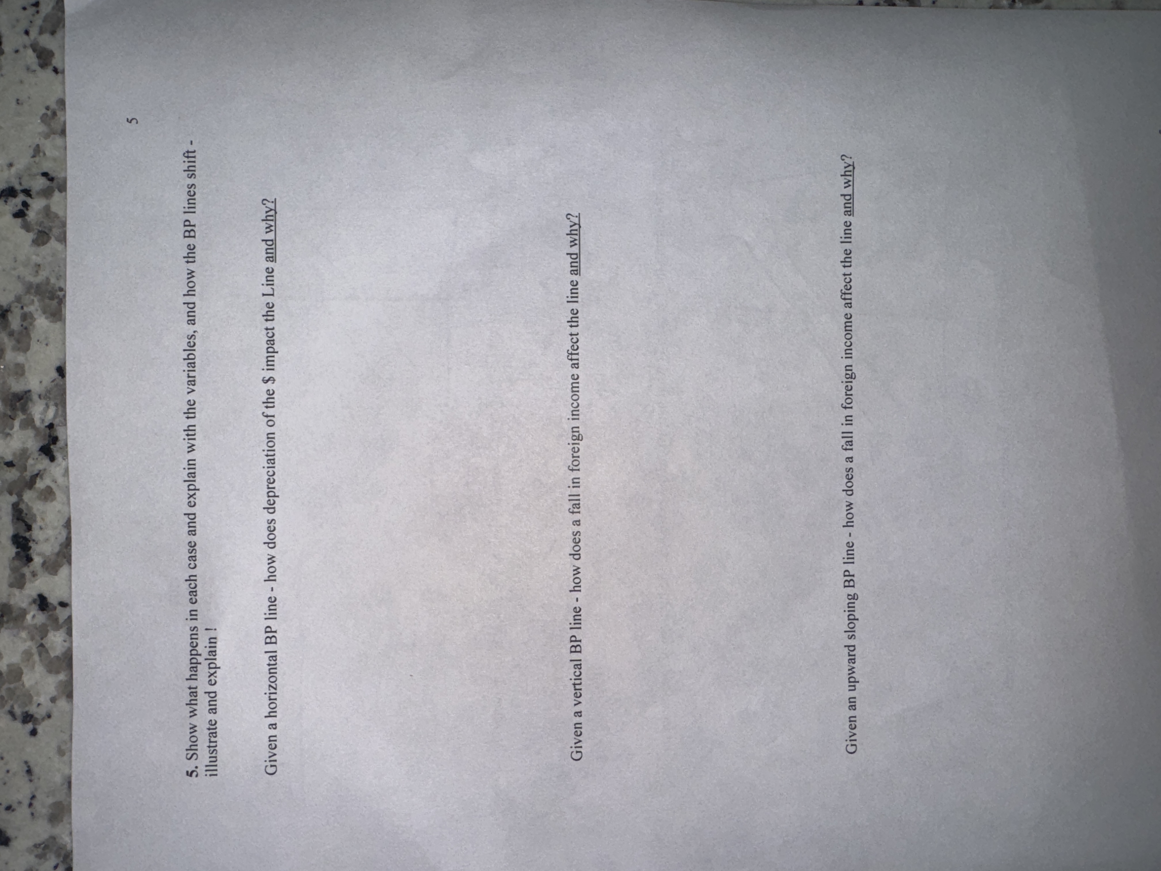 Solved 5. ﻿Show what happens in each case and explain with | Chegg.com