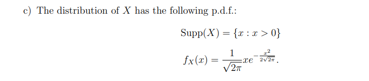 Solved Problem 1. Continuous Distributions. For the | Chegg.com
