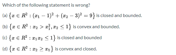 Solved Which of the following functions is not a convex | Chegg.com