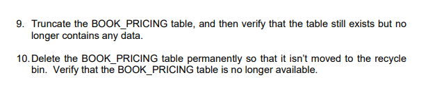 Solved Write SQL statements to perform the following. Save | Chegg.com