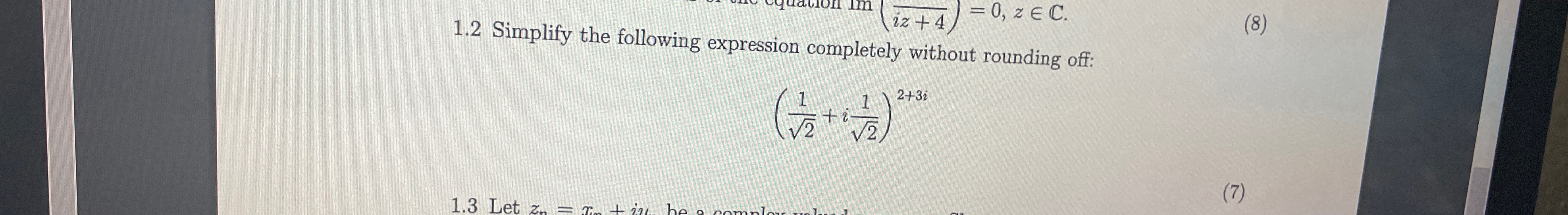 Solved 1.2 ﻿Simplify the following expression completely | Chegg.com