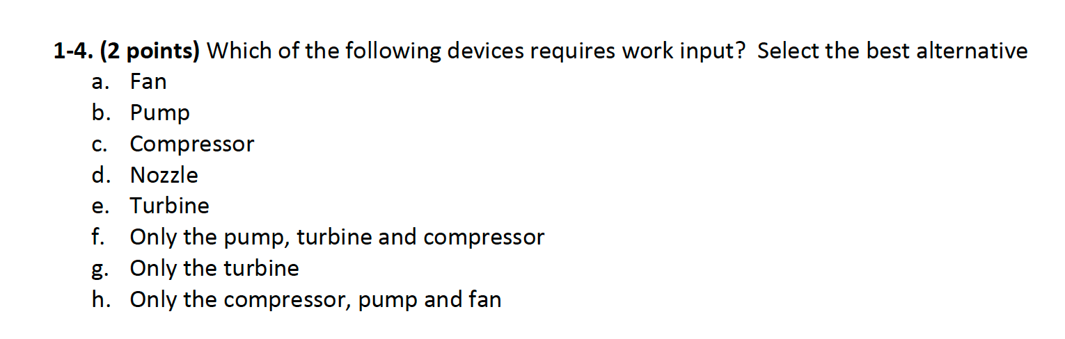 Solved 1-4. (2 ﻿points) ﻿Which of the following devices | Chegg.com