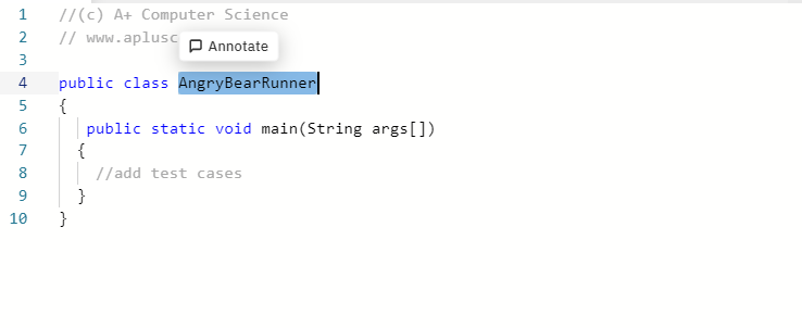 Solved 1 2 1/(C) A+ Computer Science // www.aplus Annotate 2 | Chegg.com
