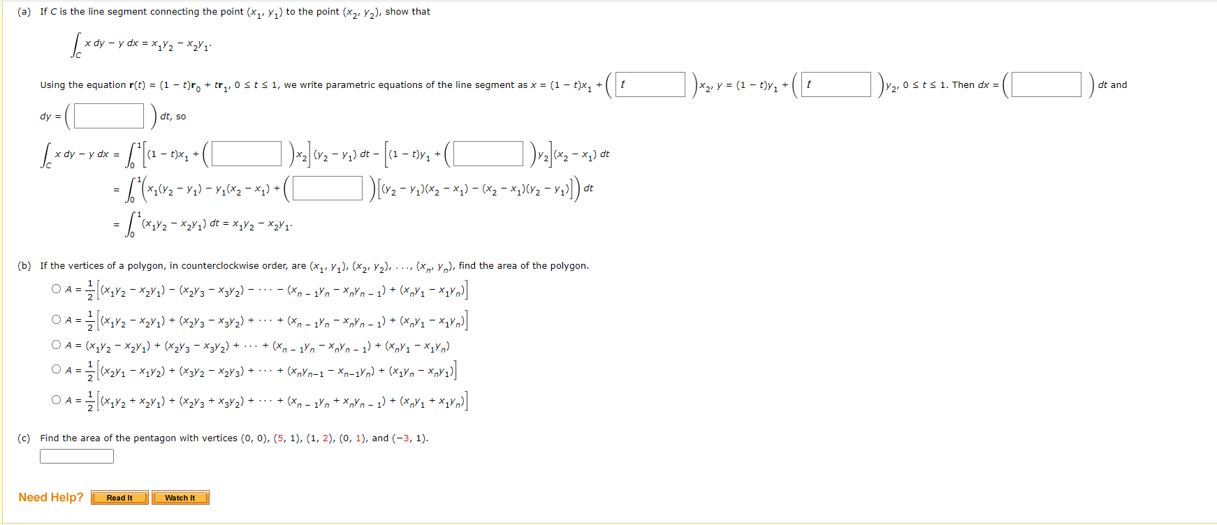 Solved (a) If C is the line segment connecting the point | Chegg.com