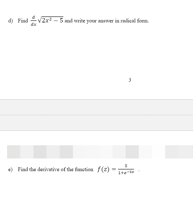 Solved Find the derivative of the function f(x) and then | Chegg.com