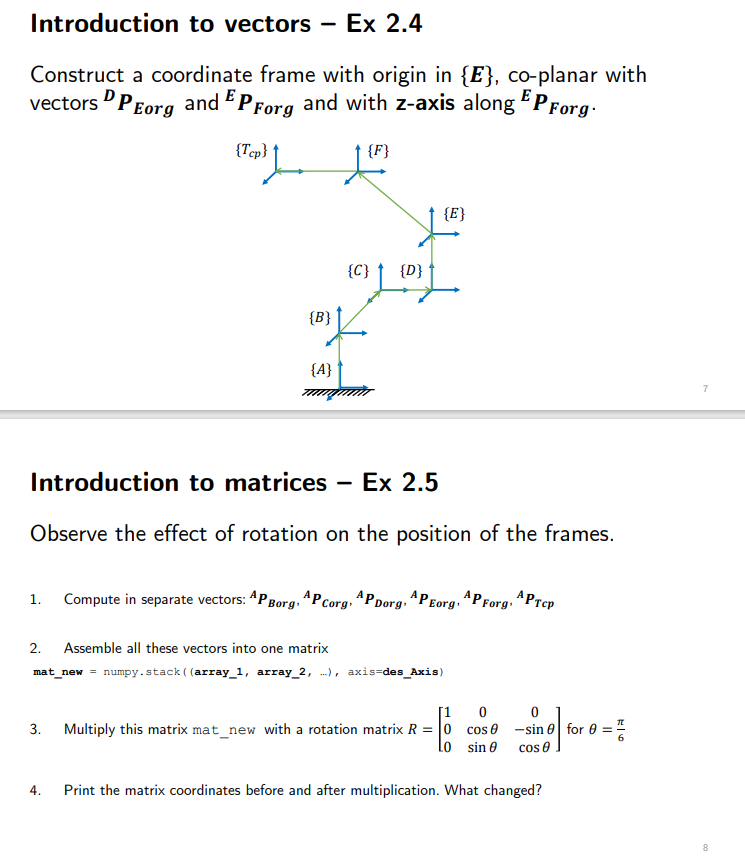 Solved Introduction to vectors - Ex 2.4 Construct a | Chegg.com
