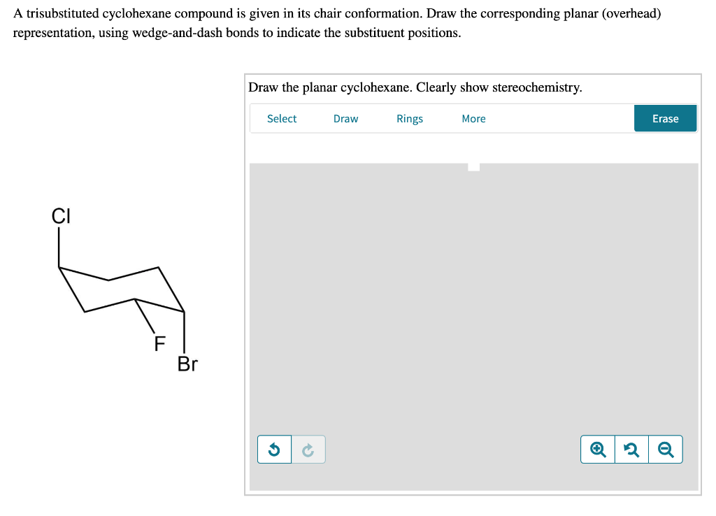 Solved A trisubstituted cyclohexane compound is given in its | Chegg.com