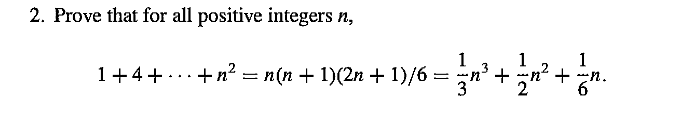 Solved 2. Prove that for all positive integers n, | Chegg.com