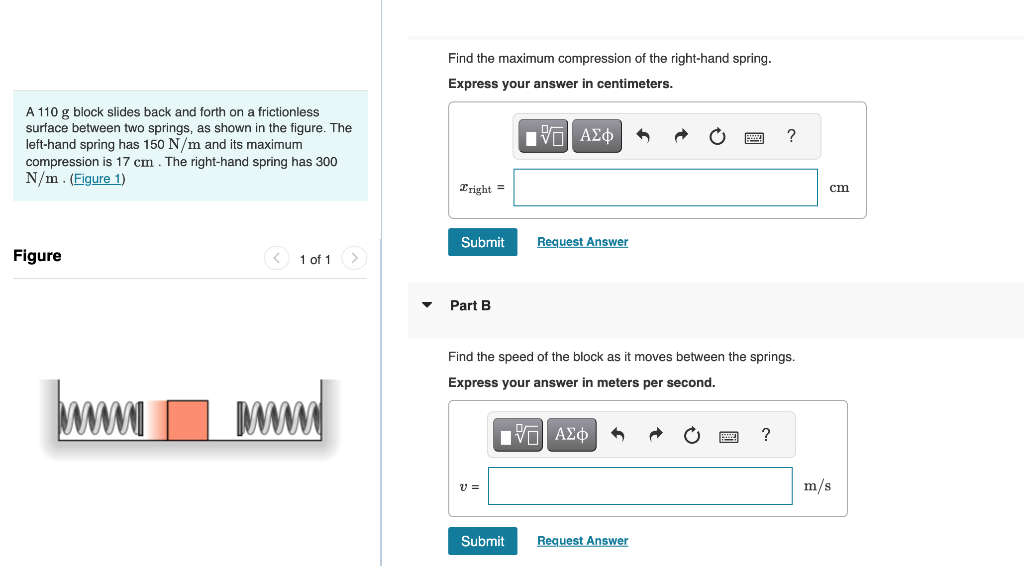 Solved Find the maximum compression of the right-hand | Chegg.com