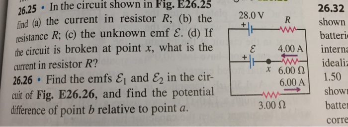 Solved In the circuit shown in Fig. 26.32 find (a) the | Chegg.com
