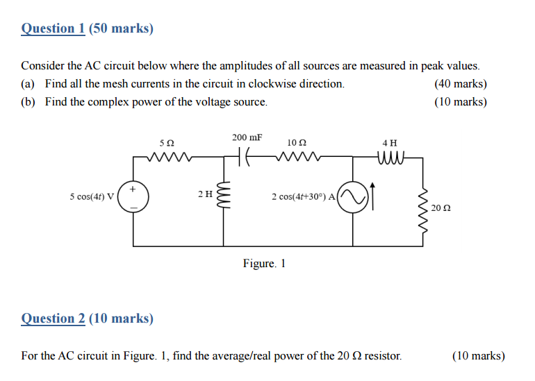 Solved Can you please show the steps of solving question 1 | Chegg.com