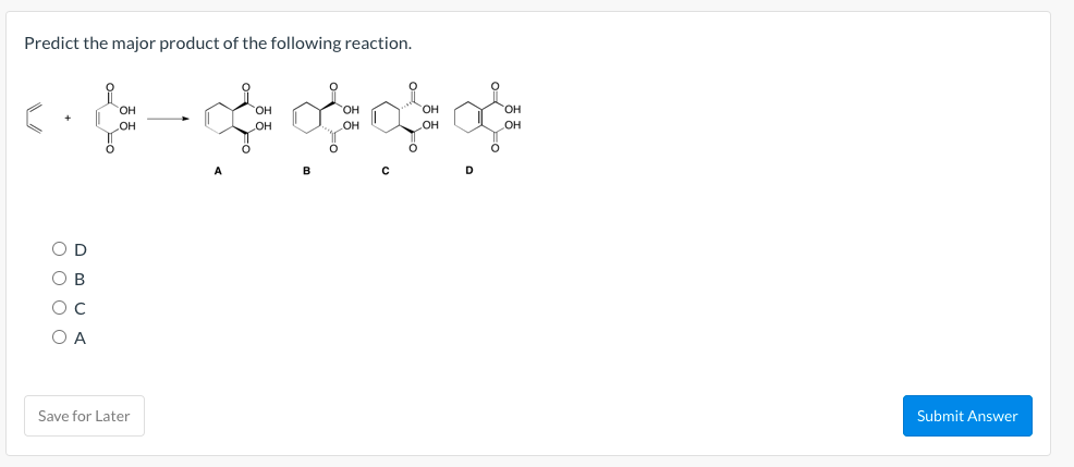 Solved Predict the major product of the following reaction. | Chegg.com