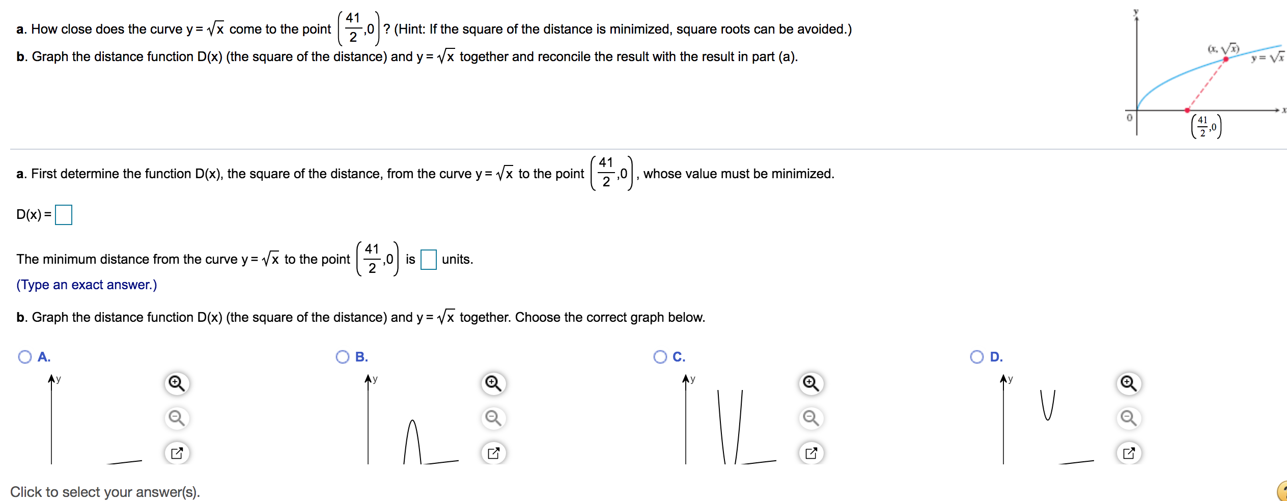 solved-41-a-how-close-does-the-curve-y-vx-come-to-the-chegg
