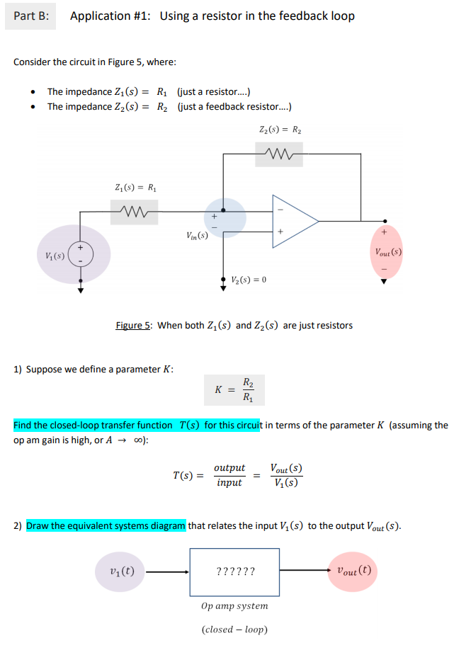 Solved Part B: Application #1: Using a resistor in the | Chegg.com