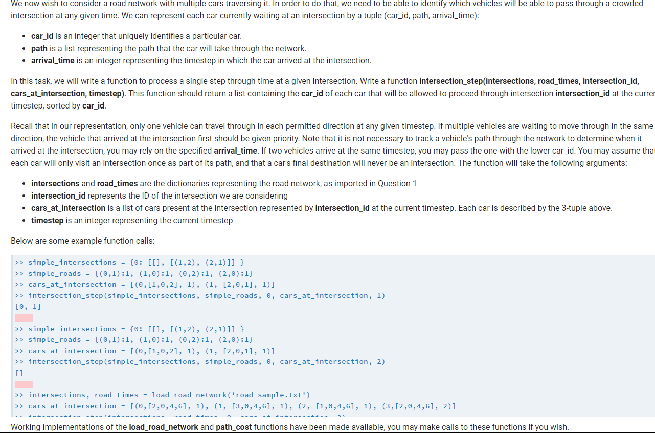 Solved The road network A road network can be modelled as a | Chegg.com