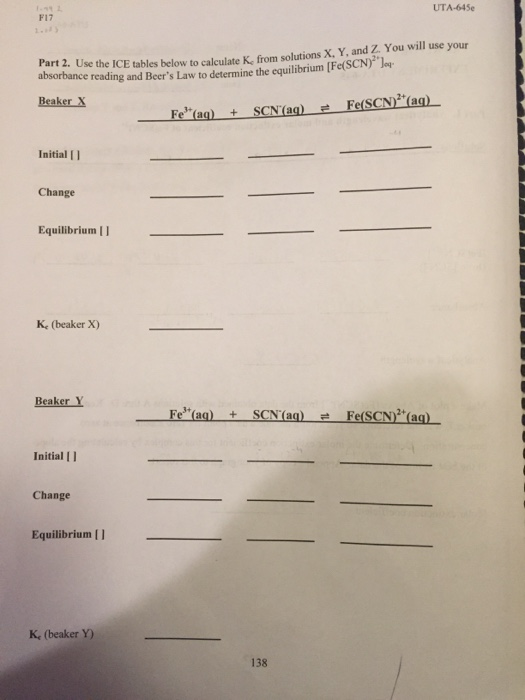 Solved LAB REPORT EXPERIMENT UTA-645 Section 1 Date 2 Part | Chegg.com