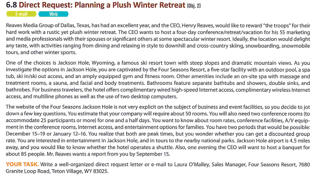 Reaves Media Group of Dallas, Texas, has had an | Chegg.com