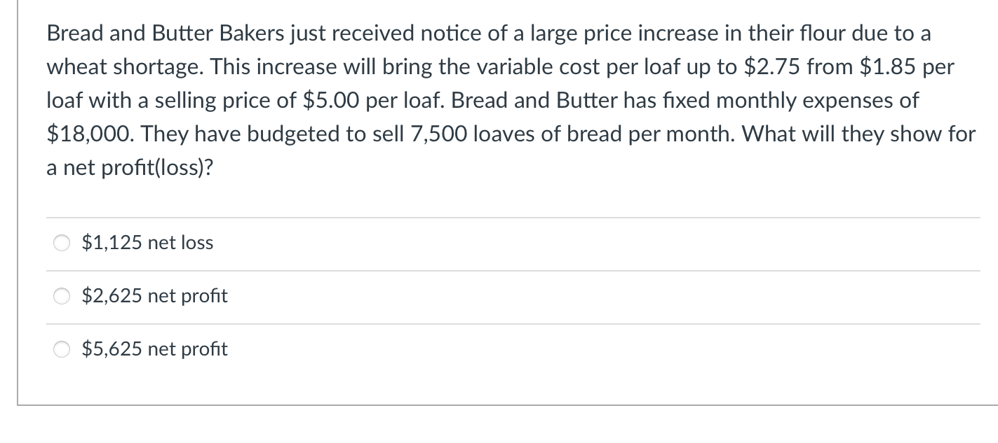 Solved Bread and Butter Bakers just received notice of a | Chegg.com