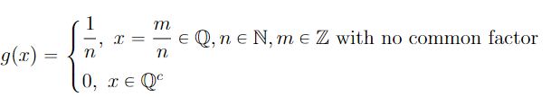 Solved Let g : R -> R be defined as follows. Determine (with | Chegg.com