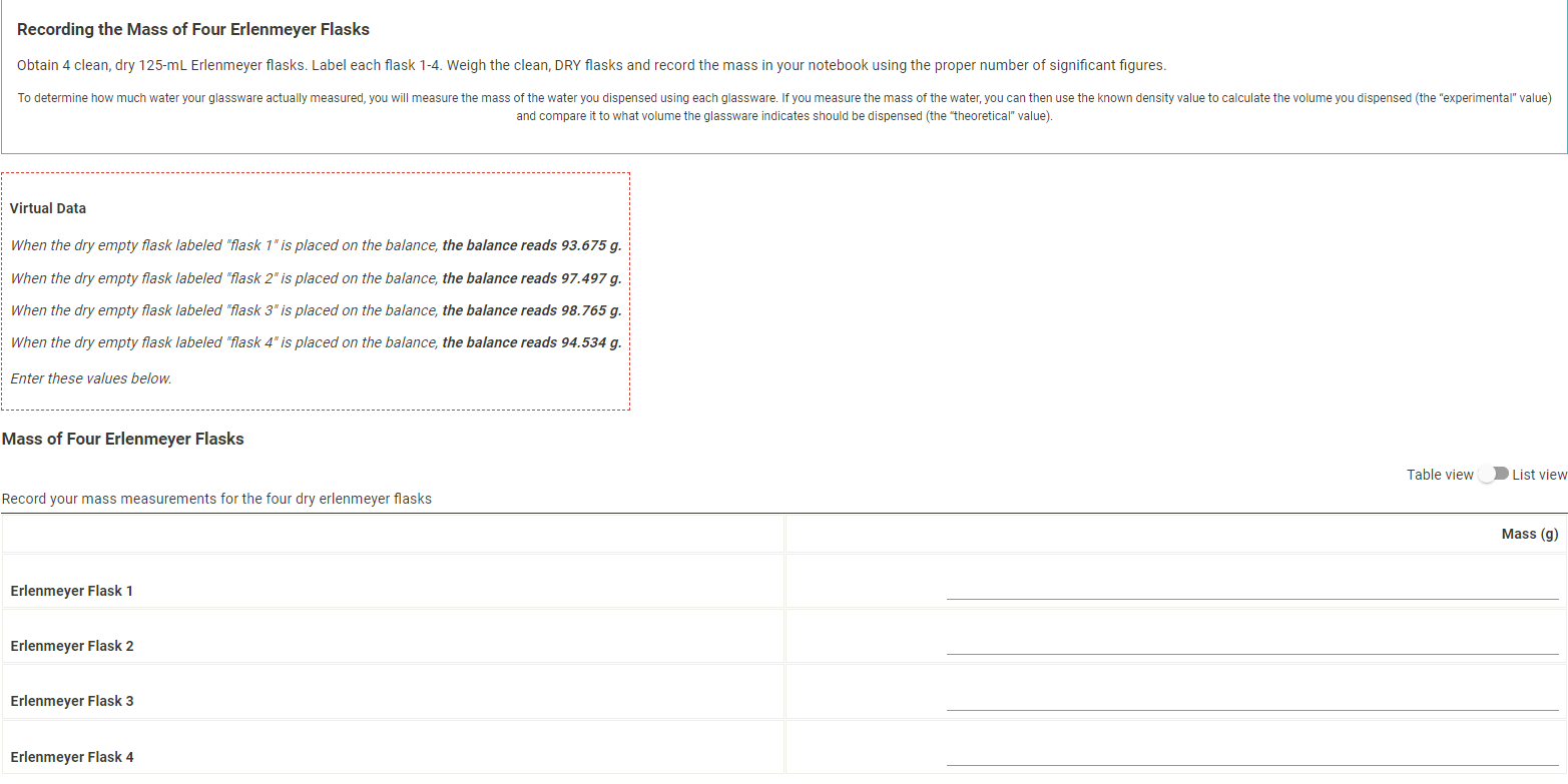 Obtain 4 ﻿clean, dry 125-mL Erlenmeyer flasks. Label | Chegg.com