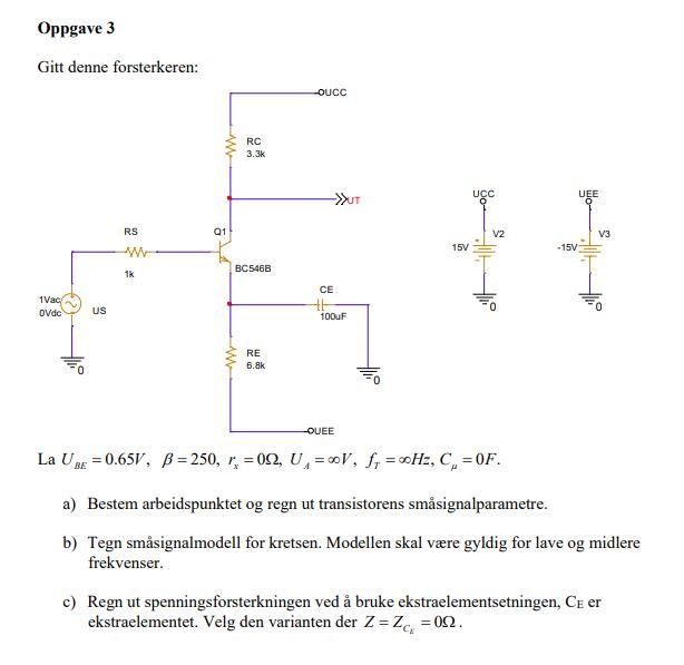 Solved C) Calculate the voltage gain using the Extra | Chegg.com
