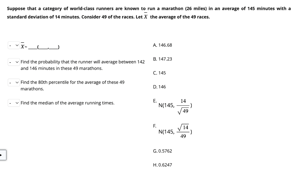 Solved Suppose that a category of world-class runners are | Chegg.com