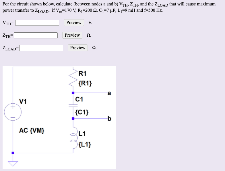 Solved For the circuit shown below, calculate (between nodes | Chegg.com