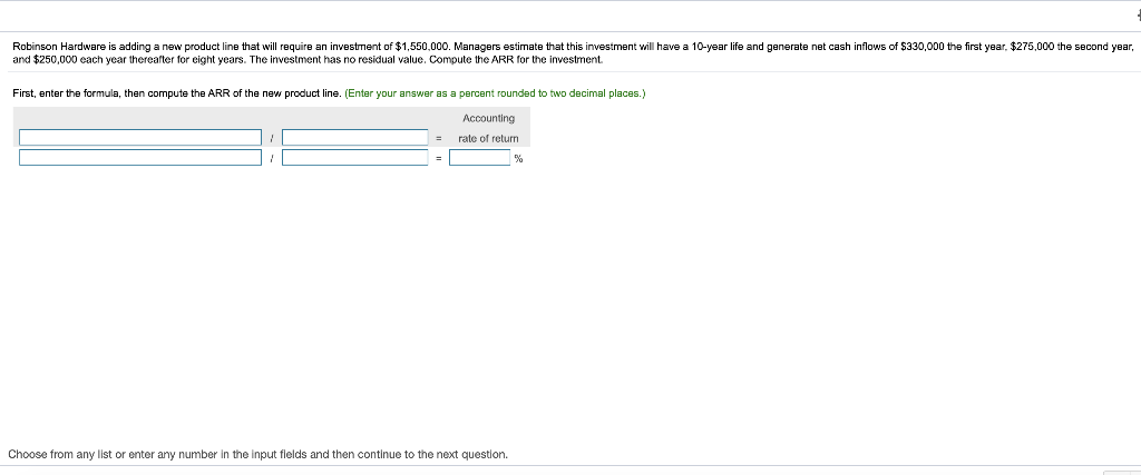 Solved Robinson Hardware is adding a new product line that | Chegg.com