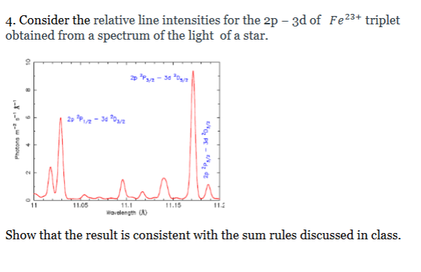 Solved 4. Consider the relative line intensities for the | Chegg.com
