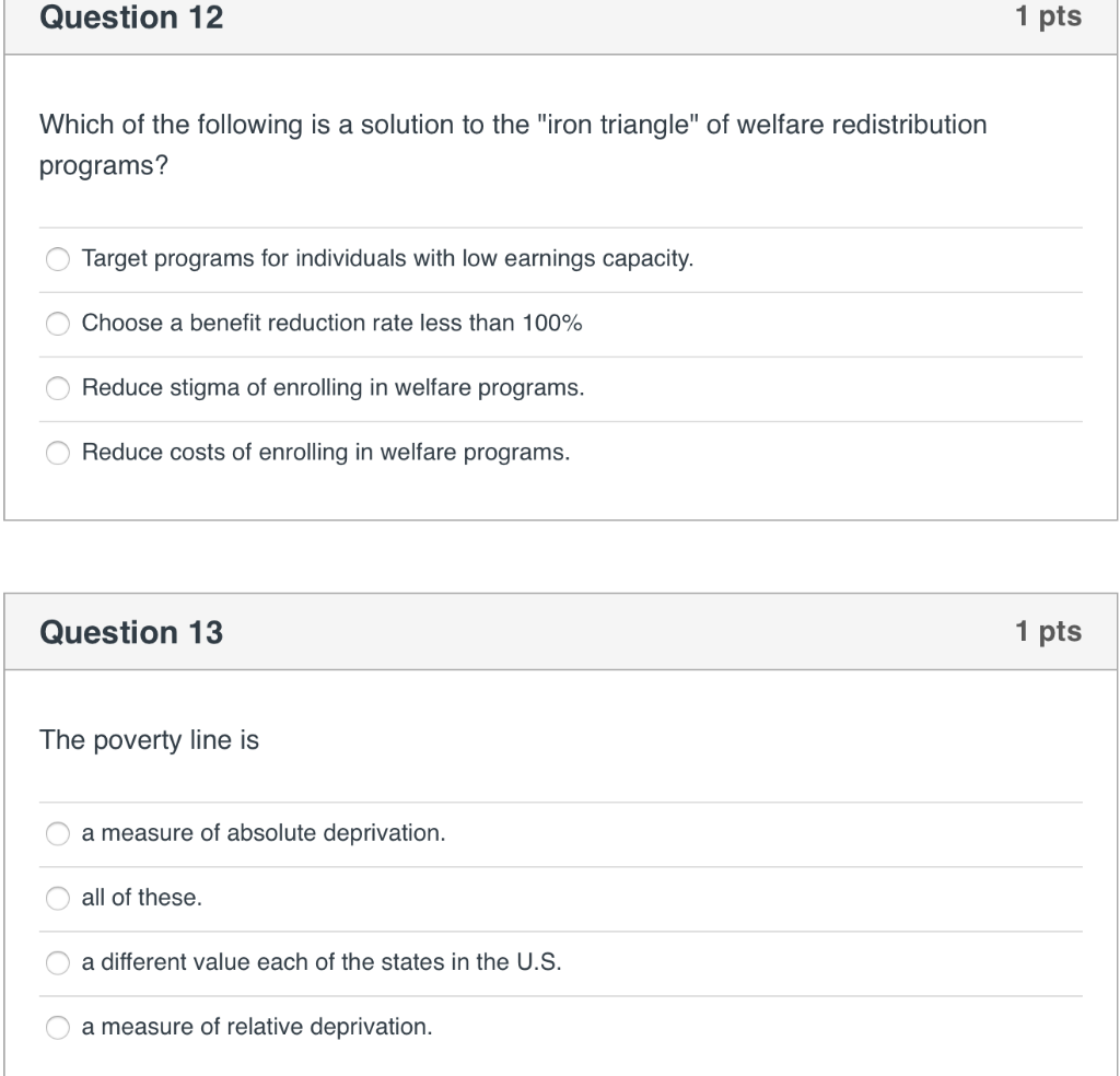Solved Question 12 1 pts Which of the following is a | Chegg.com