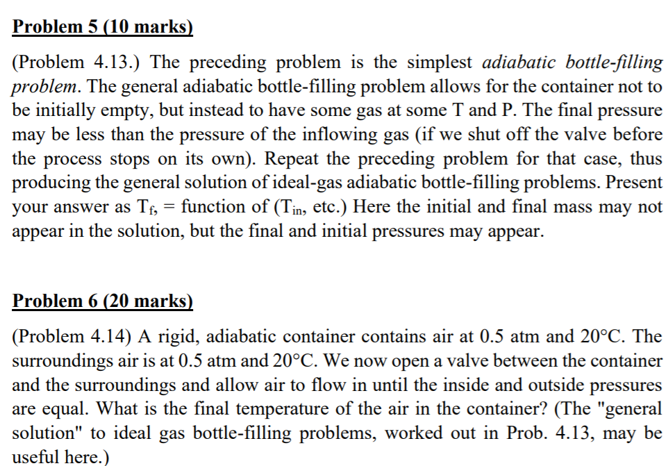 Problem 5 (10 marks) (Problem 4.13.) The preceding | Chegg.com