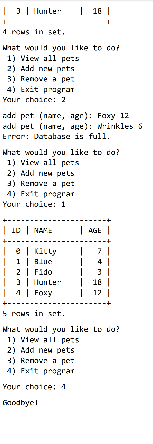 Solved Java program will load the pet data file from a text | Chegg.com