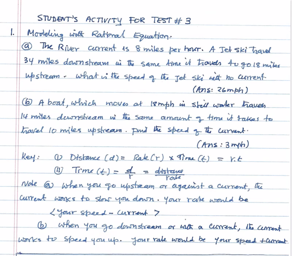 Solved STUDENT'S ACTIVITY FOR TEST # 3 1. Modoleing with | Chegg.com