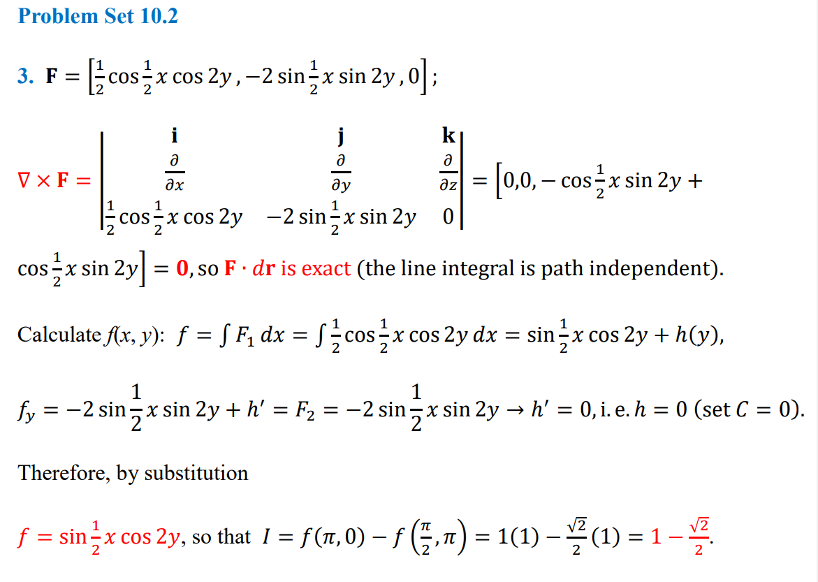 Solved 1. Vector field, is a conservative vector field, | Chegg.com