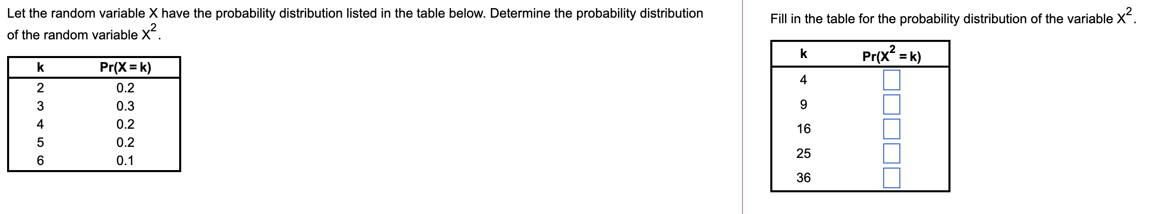 Solved Let the random variable X have the probability | Chegg.com