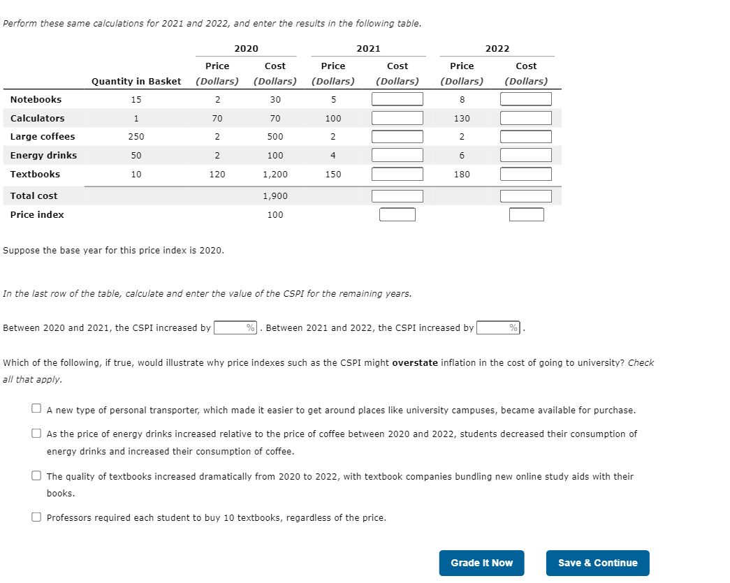 Solved Perform these same calculations for 2021 ﻿and 2022, | Chegg.com