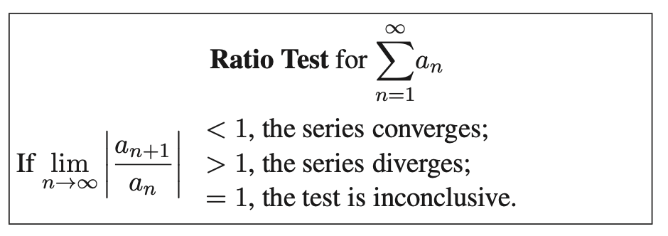 Solved Ratio Test for Σ αη n=1 an+1 If lim n+00