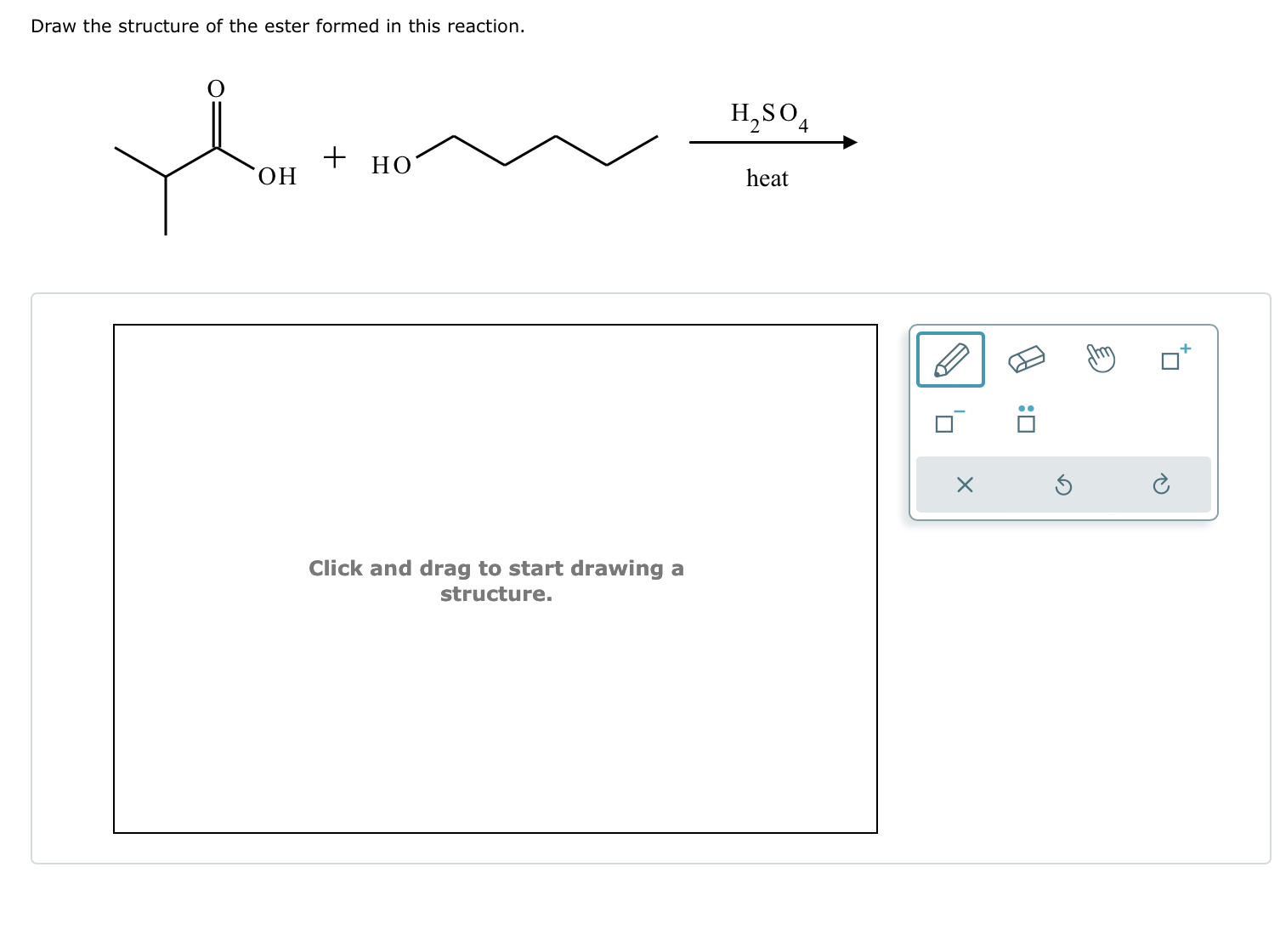 Solved Draw the structure of the ester formed in this | Chegg.com