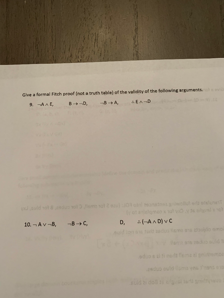 Solved Give a formal Fitch proof (not a truth table) of the | Chegg.com