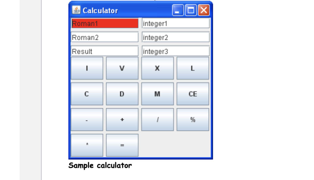 Solved You are to design and implement a Roman numeral | Chegg.com