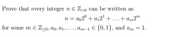 Solved Prove that every integer ninZ?>0 ﻿can be written | Chegg.com