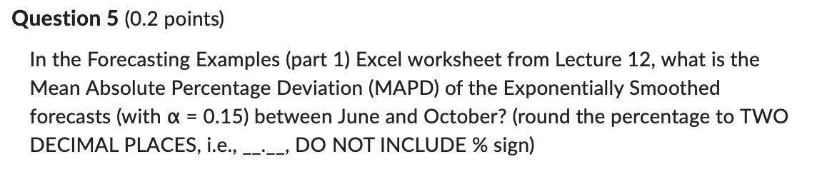 Solved Compute the MAD, MSE, and MAPD for the naïve method | Chegg.com