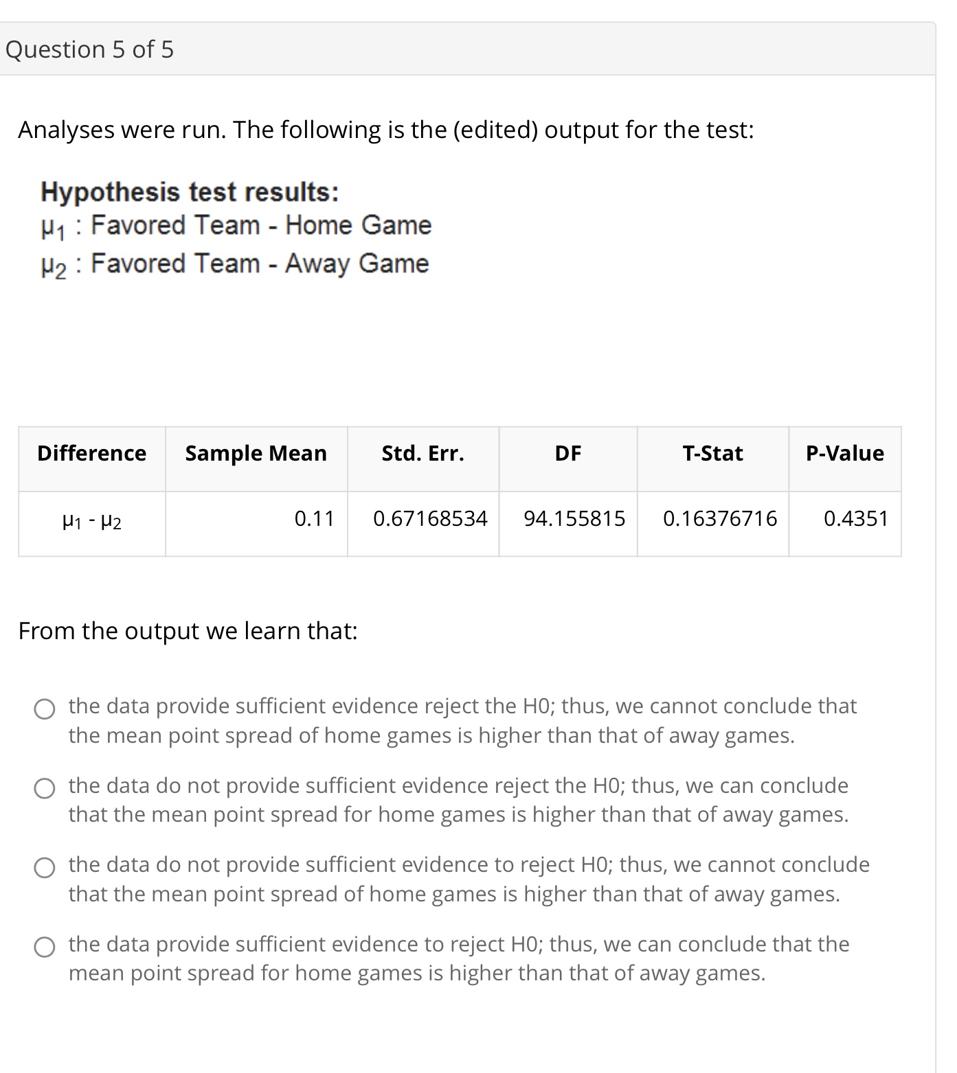 Solved Analyses were run. The following is the (edited) | Chegg.com