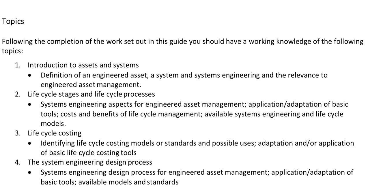 Solved Topics Following the completion of the work set out | Chegg.com
