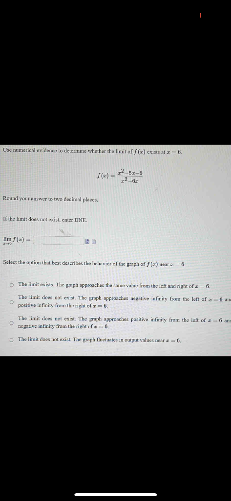 Solved Use numerical evidence to determine whether the limit | Chegg.com
