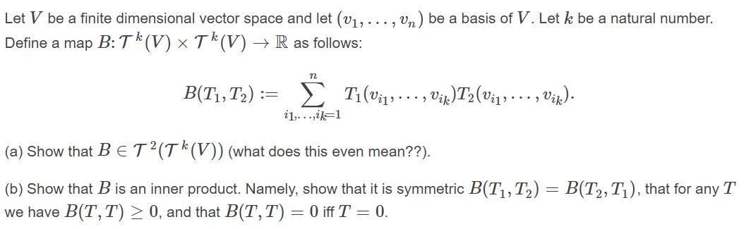 Solved Let V be a finite dimensional vector space and let | Chegg.com