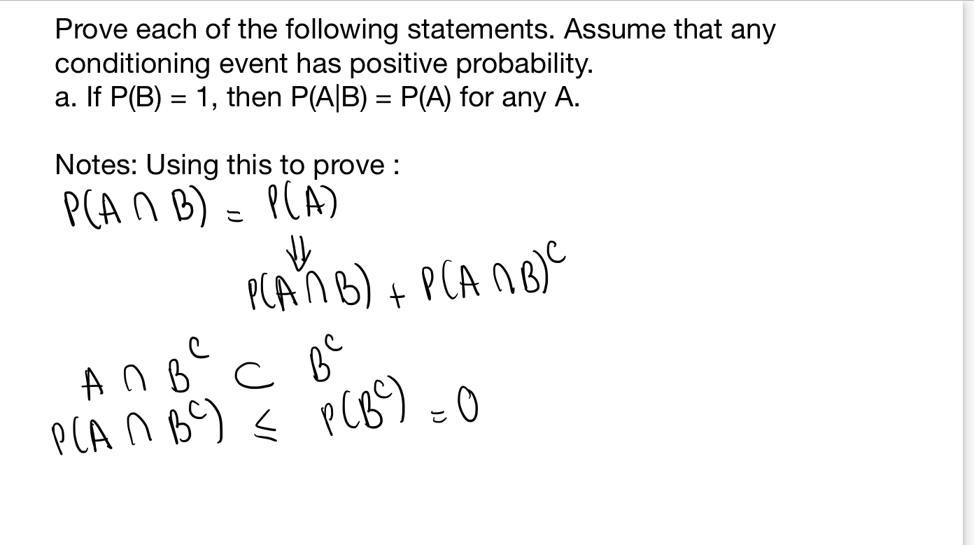 Solved Prove each of the following statements. Assume that | Chegg.com