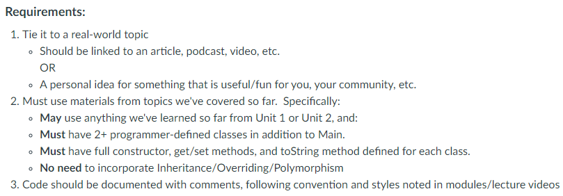 Solved Requirements: 1. Tie it to a real-world topic . | Chegg.com
