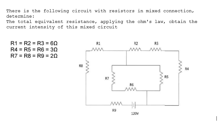 Solved There is the following circuit with resistors in | Chegg.com